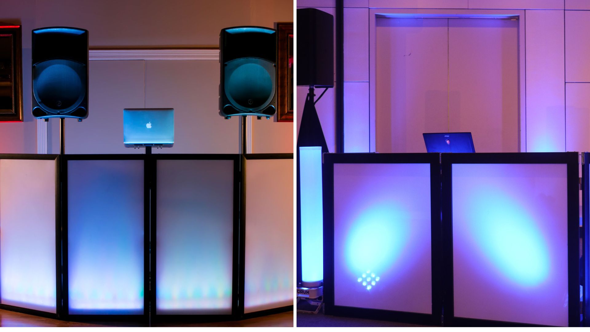 DJ Booth options to add "WOW" factor - DJ Tips- How to hire a wedding DJ